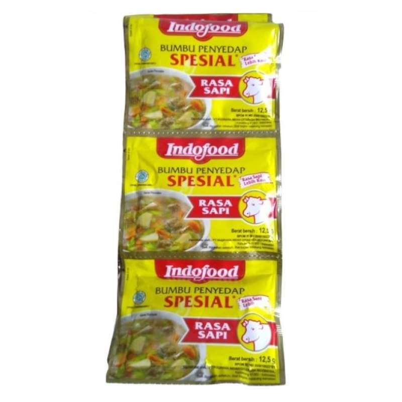 Promo INDOFOOD BUMBU PENYEDAP SPESIAL RENCENG ISI 12 x 12,5gr RASA SAPI ...
