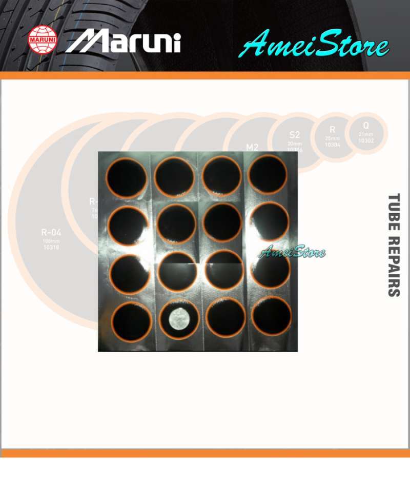 Jual Maruni Tube Patch L3 Lembar Isi 16 Pcs Karet Toyok Tambal Ban Tip ...