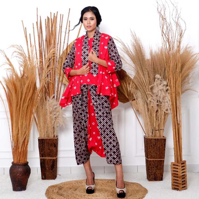 Jual Berly One Set by Dewi Sambi | Setelan Batik Wanita Kantor di ...