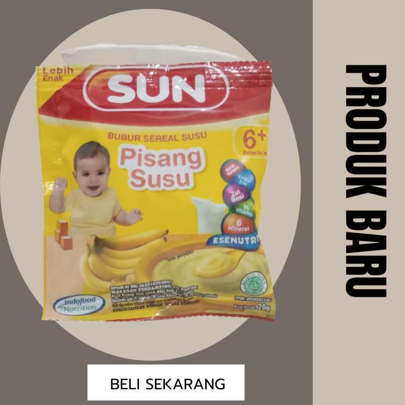 Jual SUN BUBUR SEREAL SUSU PISANG SUSU SACHET 20g di Seller GBUBABY ...