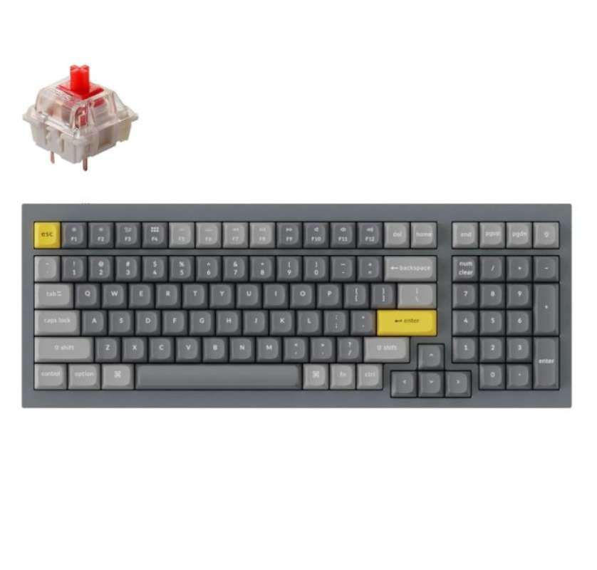 Promo Keychron Q5 QMK Fully Assembled Custom Mechanical Keyboard - GREY ...