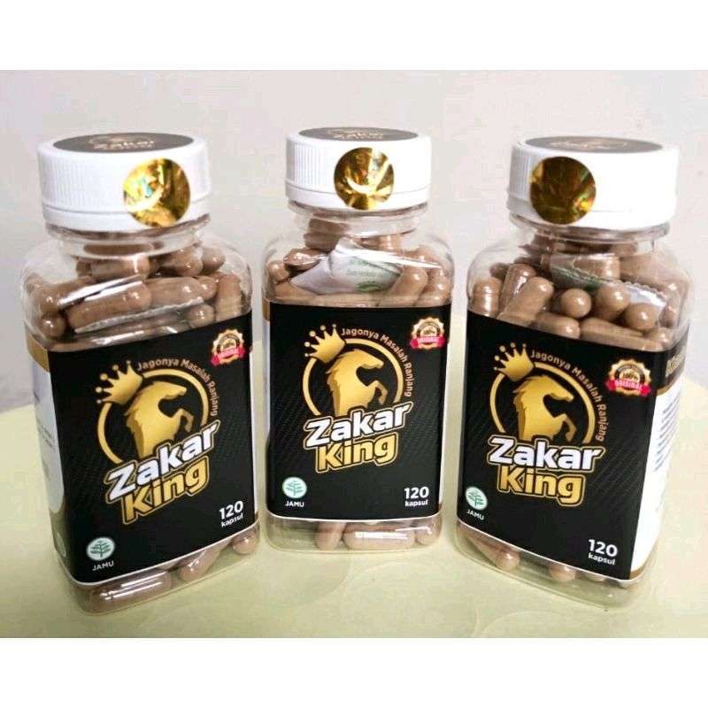 Jual Zakar King Asli Isi 120 Kapsul Obat Penambah Ukuran Alat Vital ...