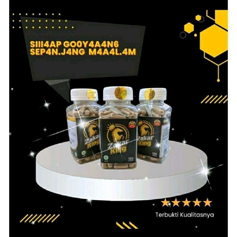 Jual Zakar King Asli Isi 120 Kapsul Obat Penambah Ukuran Alat Vital Pria Di Seller Raja Herbal ...