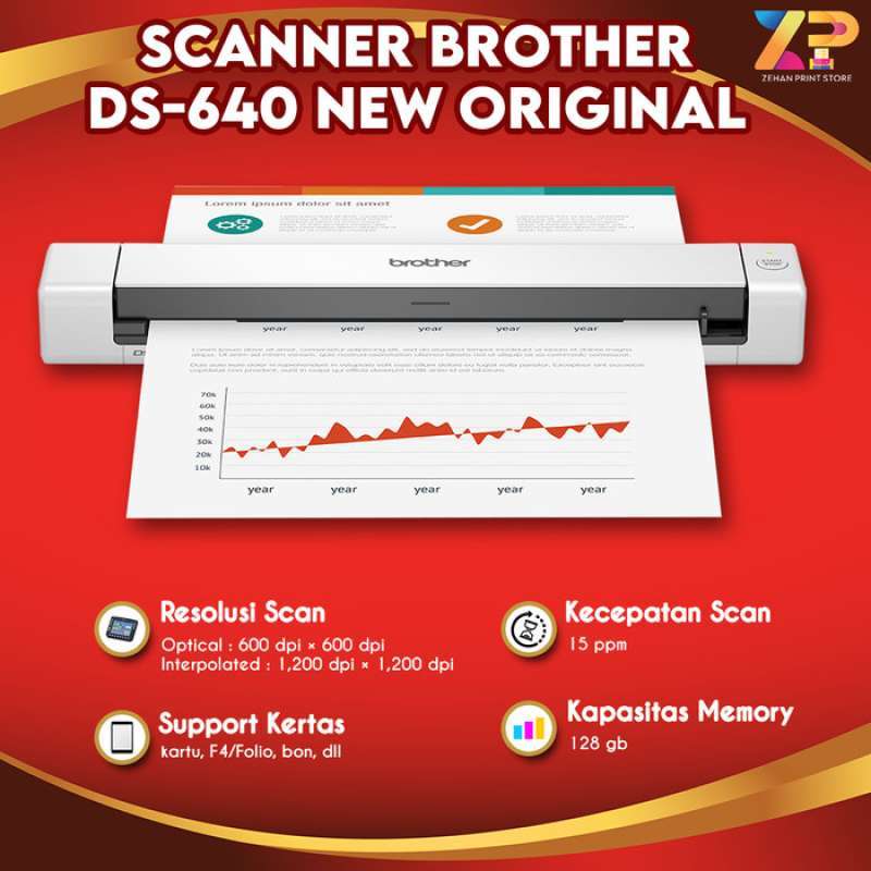 Promo Dsmobile Ds-640 Portable Document Scanner Compact Mobile Scan Ds ...
