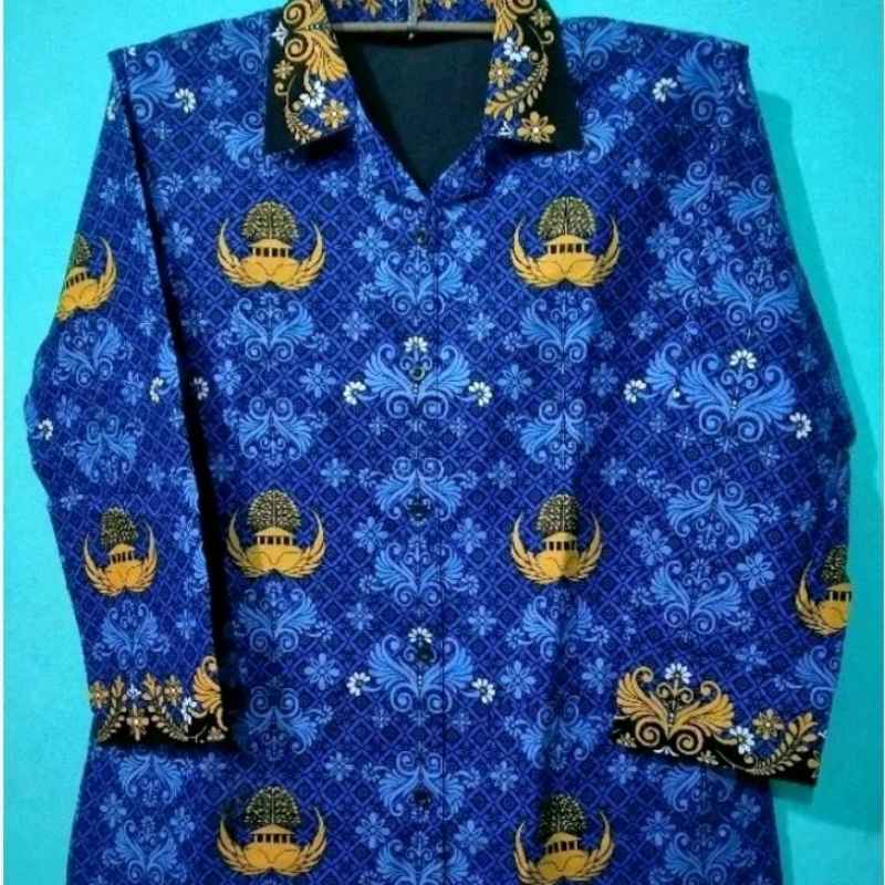 Jual Baju Korpri Terbaru Kerah Hitam Pria Dan Wanita Full Lapisan Dalam Furing Di Seller Mahkota ...