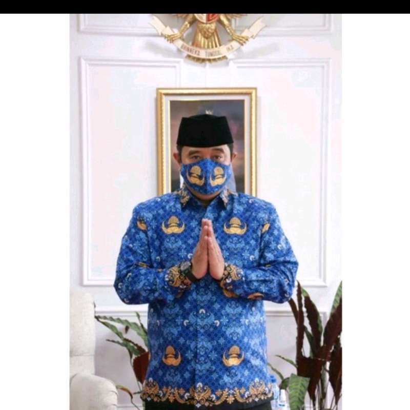 Jual Baju Korpri Terbaru Kerah Hitam Pria Dan Wanita Full Lapisan Dalam ...