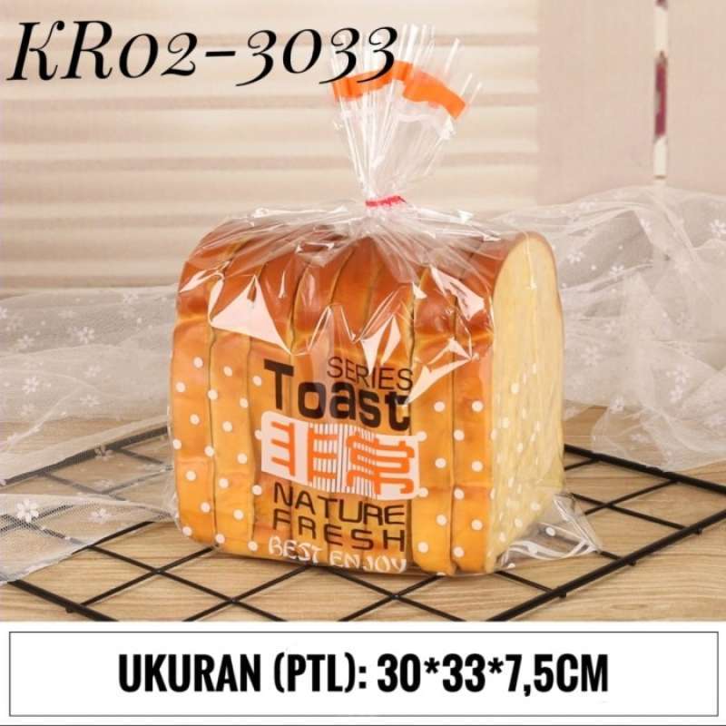 Promo Packaging Roti Tawar Kr02-3033/ Plastik Roti Tawar/ Kemasan Roti ...