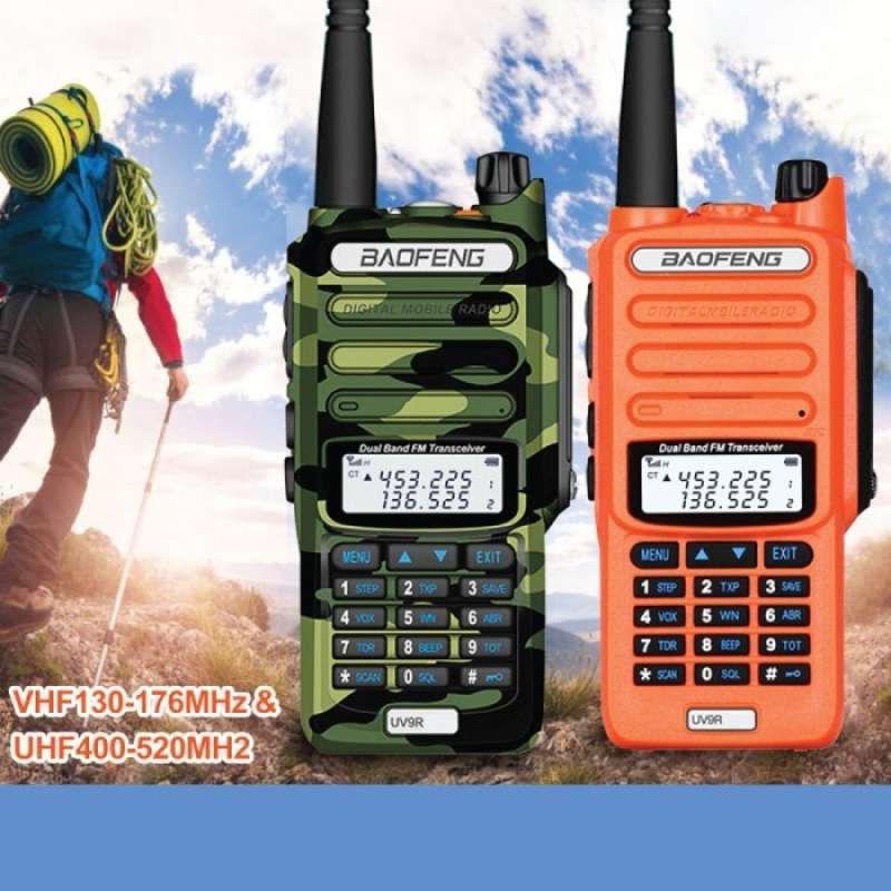 Jual Baofeng Uv-9r Plus Ht Hijau Army Loreng Oren Oranye Jingga Uv9r ...