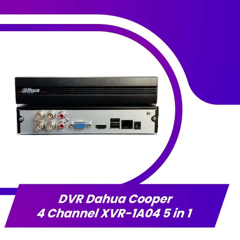 Jual Dvr Dahua Cooper 4 Channel Xvr-1a04 5 In 1 - Dvr No Harddisk Di Seller Bandar Multi ...
