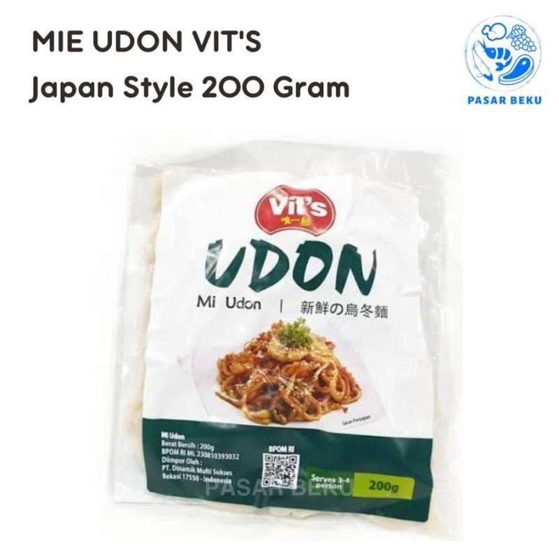 Jual Mie Udon Vit's 200 Gram Japan Style Ala Jepang Pasar Beku Padang ...