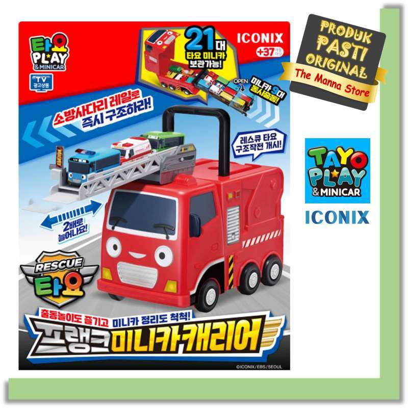 Jual Iconix Tayo The Little Bus Frank Fire Engine Minicar Carrier ...