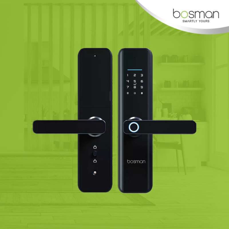 Promo Bosman Smart Door Lock Finger Pin Rfid Tuya Wifi Smart Home ... Promo Bosman Smart Door Lock Finger Pin Rfid Tuya Wifi Smart Home ...