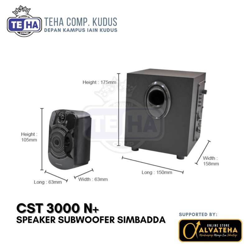 Jual Speaker Simbadda Cst 3000n Subwoofer Power Bass Speaker Aktif Di ...