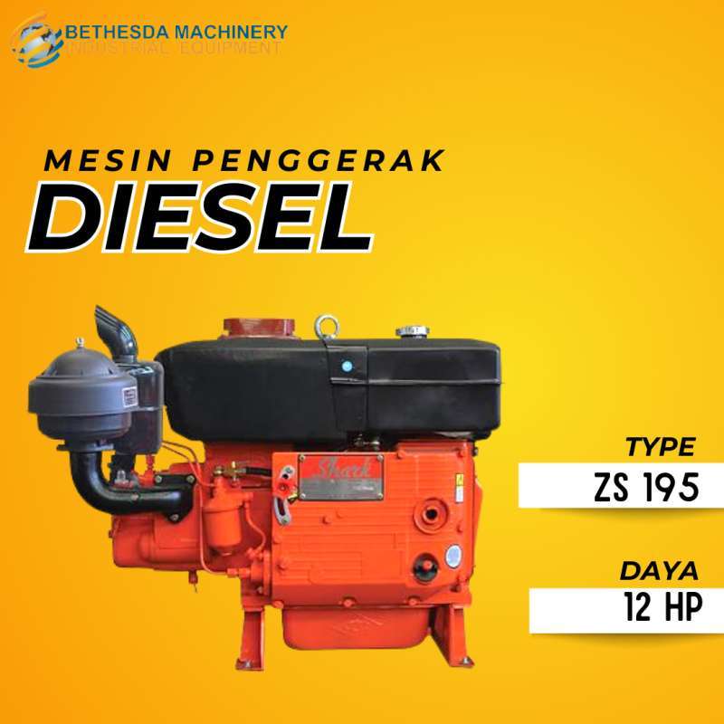 Jual Mesin Diesel Penggerak Solar 12 HP / 12 PK SHARK ZS 195 di Seller Bethesda Machinery ...