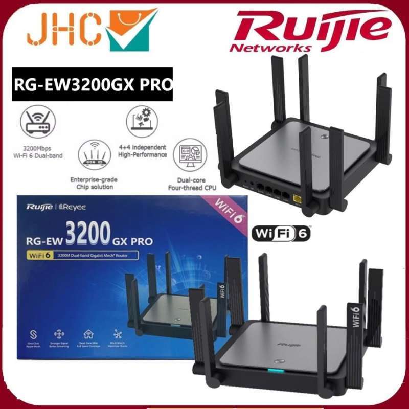 Jual RUIJIE RG-EW3200GX PRO 3200Mbps WiFi-6 Dual Band Gigabit Mesh ...