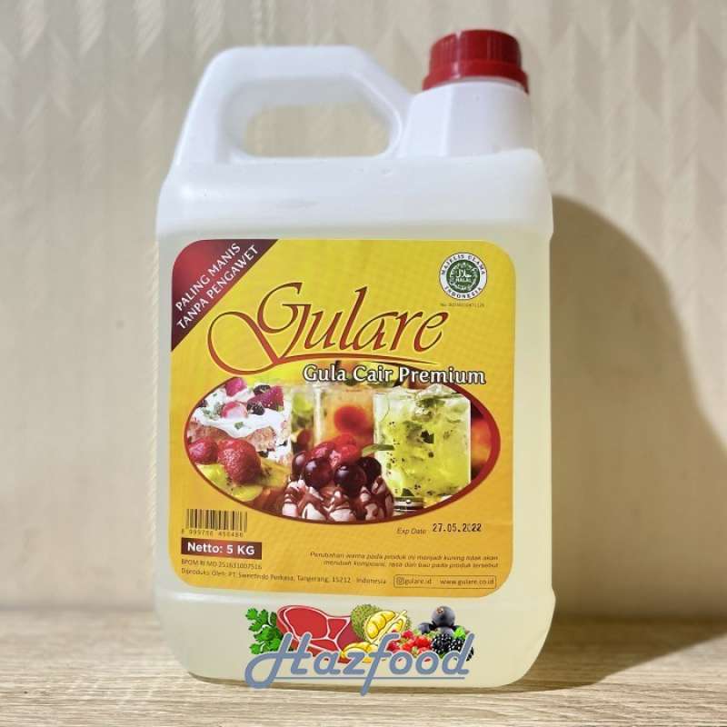 Jual Gula Cair Fruktosa|Sirup Gulare 5Kg Original di Seller Hazfood ...