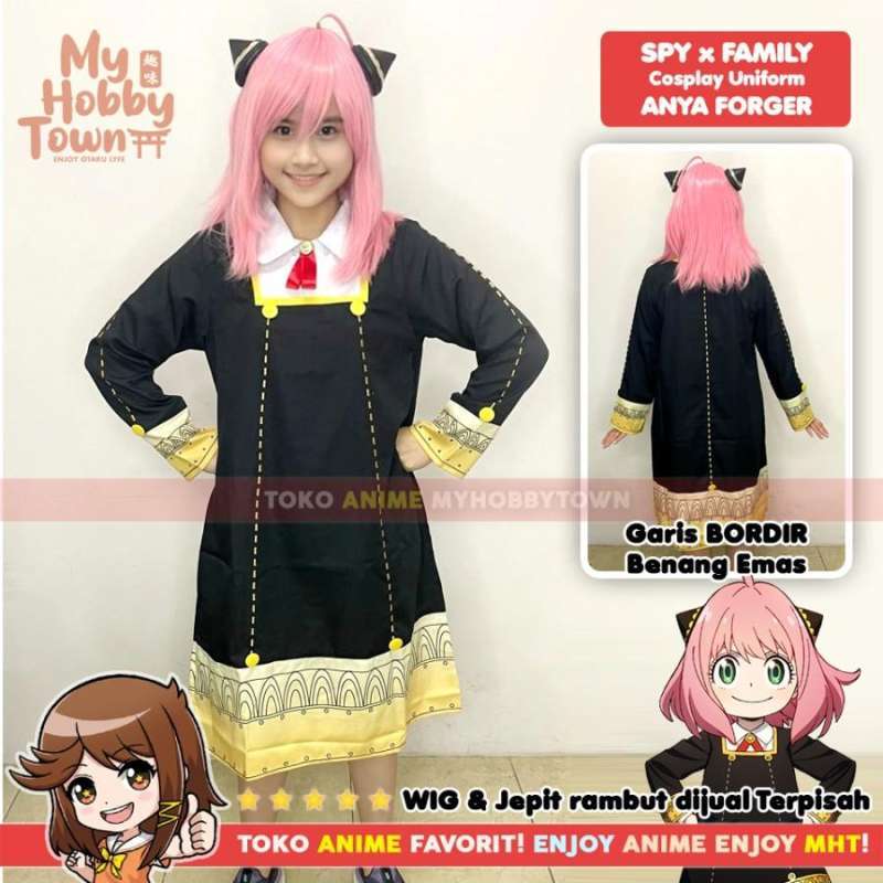 Jual Kostum Cosplay Anime Spy X Family Anya Forger Untuk Dewasa Adult ...