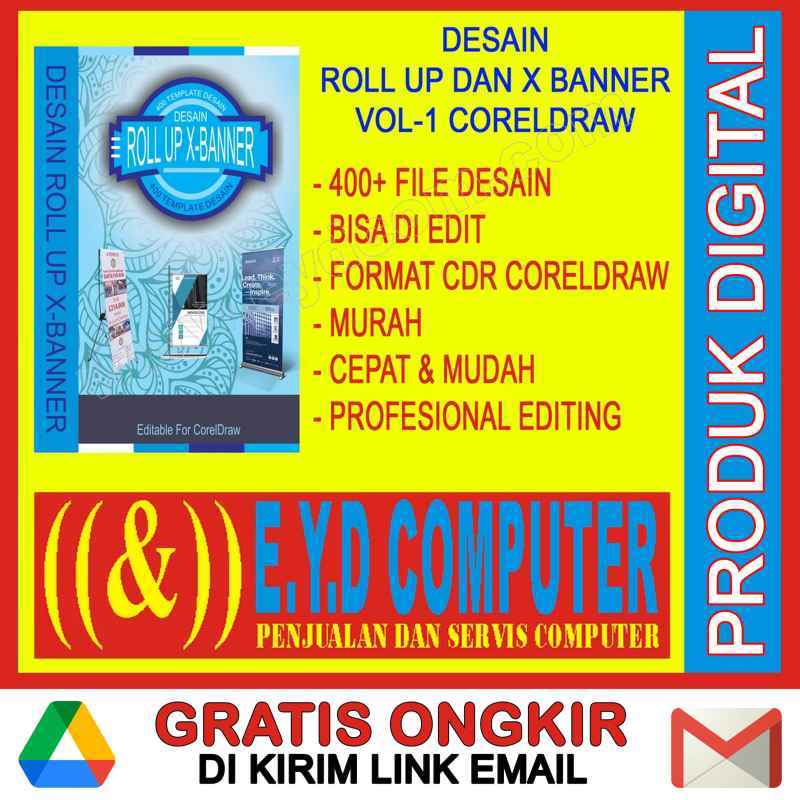 Jual DESAIN ROOL UP X BANNER VOL-1 KOLEKSI TEMPLATE DESIGN GRAFIS BANER ...