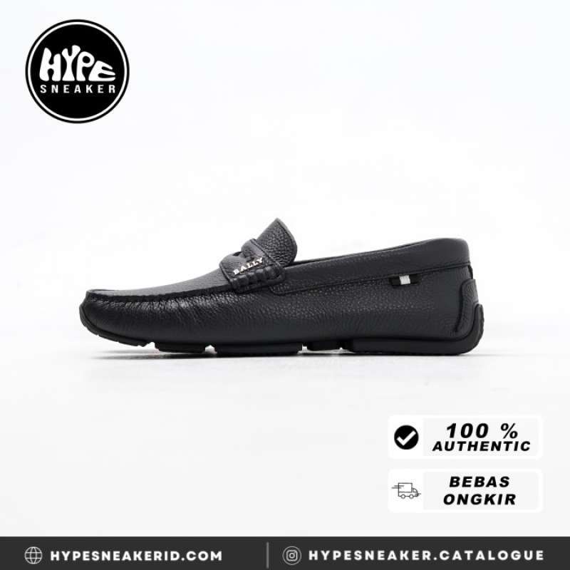 Jual Sepatu Bally Pavel Loafers Black Kids Sneaker 100% Original Di ...