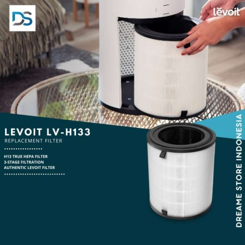 Jual Levoit LV-H133 Tower True HEPA Replacement Filter Genuine USA ...