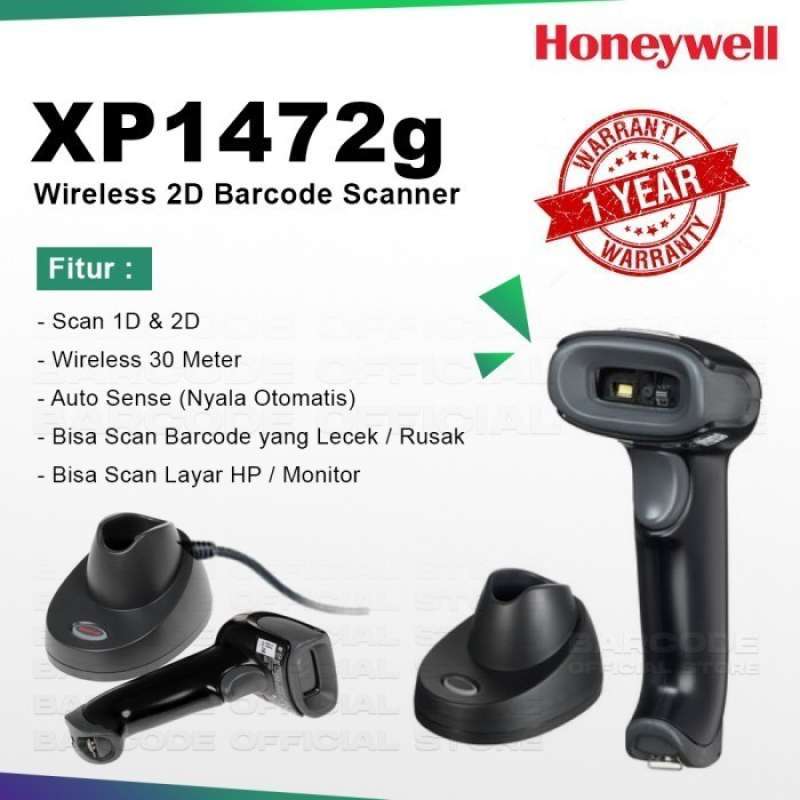 Jual Honeywell Voyager 1202 G Wireless Scanner ( Ccd ) 1 Dimensi ...