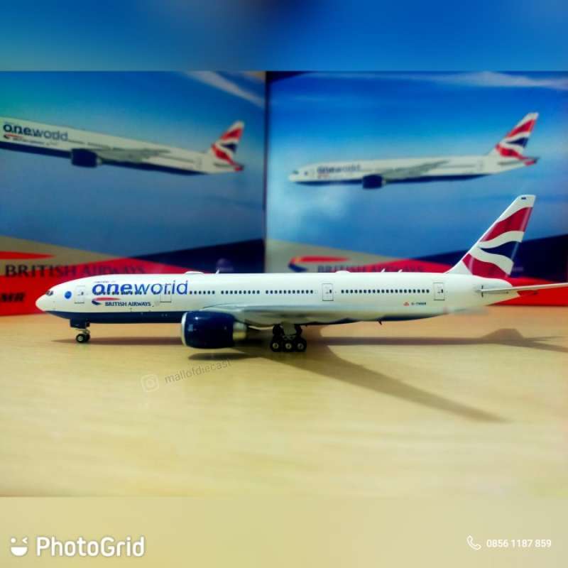 Promo British Airways Boeing 777-200er G-YMMR One World Phoenix 1:400 ...