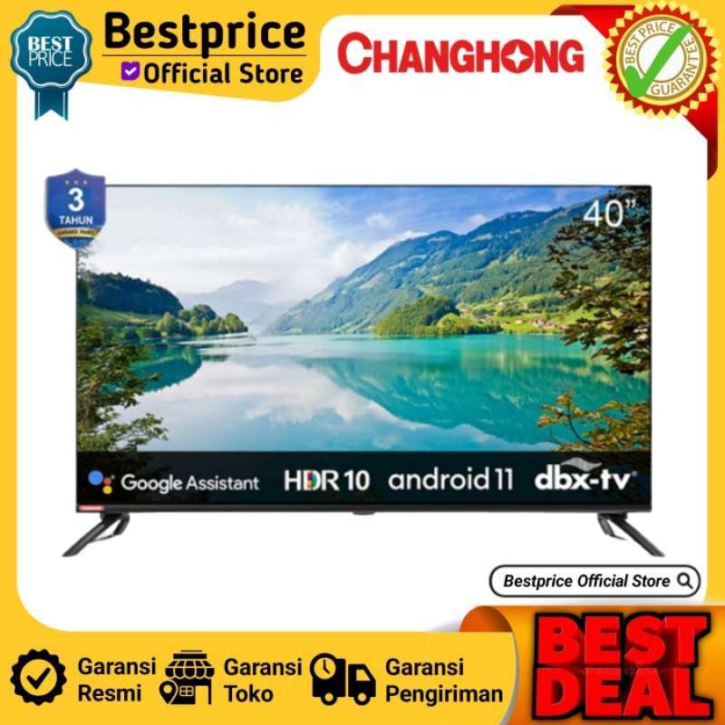 Jual Led Tv 40 Inch Smart Android 11 Changhong L40h7 Bezel Less Dolby Wifi Di Seller Haveart ...