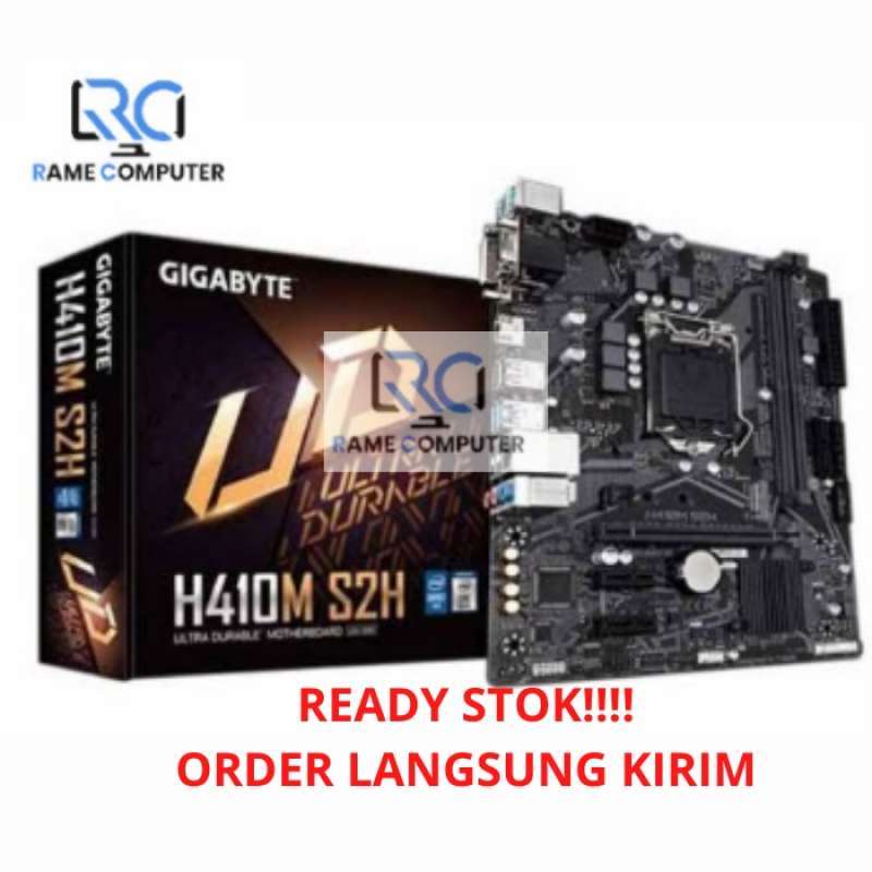 Jual GIGABYTE MOTHERBOARD H410M-S2H RESMI ORIGINAL H410 SOCKET LGA 1200 ...