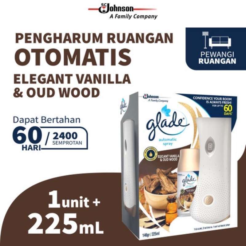 Promo Glade Matic Device + Refill Elegant Vanilla & Oudwood Diskon 23% ...