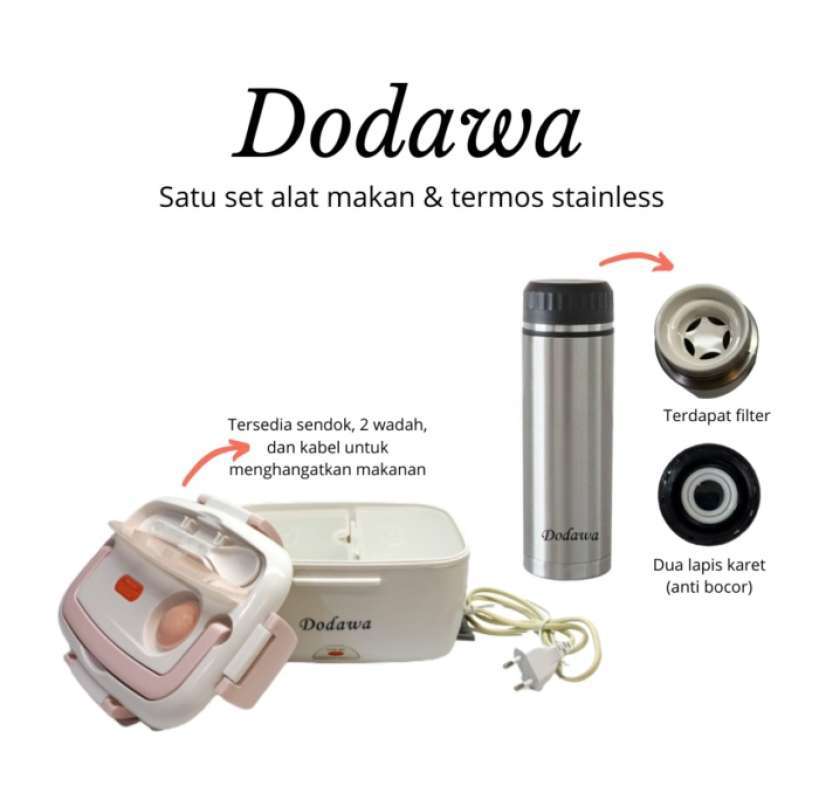 Promo Lunch Box Set - Satu Set Alat Bento - Kotak Makan Listrik Dan ...