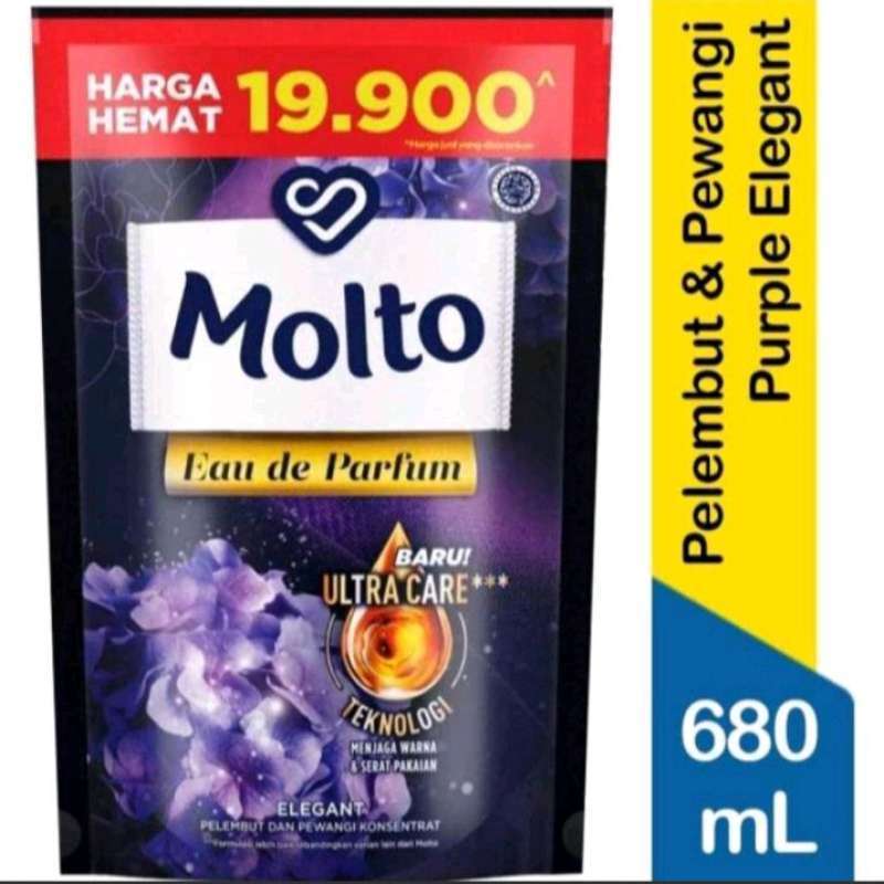 Promo MOLTO EAU DE PARFUM ELEGANT UNGU / 680 ML / PELEMBUT DAN PEWANGI PAKAIAN Diskon 25% di ...