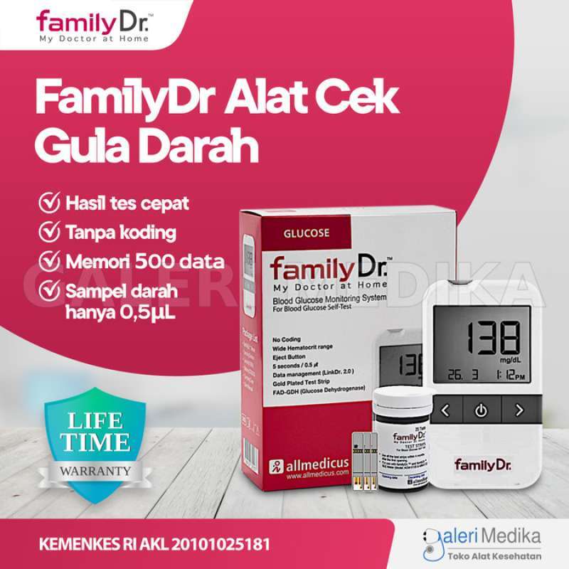 Promo Family Dr Alat Cek Gula Darah / Alat Test Gula Darah Familydr ...
