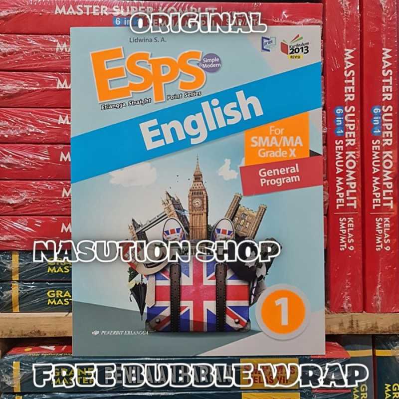 Promo Esps Bahasa Inggris Kelas 1 Sma Erlangga Diskon 23% di Seller Indah Library - Tegal Alur ...