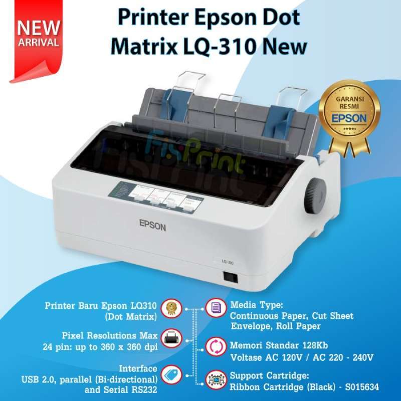 Promo Printer Epson Dot Matrix Lq310 Lq-310 New Diskon 5% di Seller ...