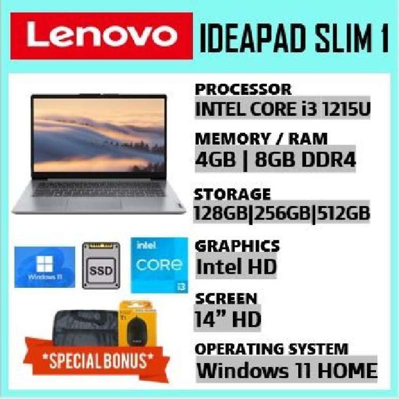 Jual Laptop Kerja Lenovo Ideapad Slim I Intel Core I Gen Inch Grey Di Seller Knkbec