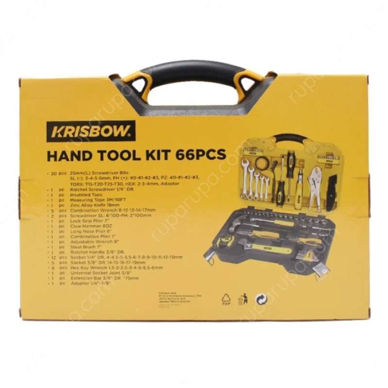 Jual Toolkit 66 Tool Kit Box Set Original Krisbow Kotak Perkakas ...