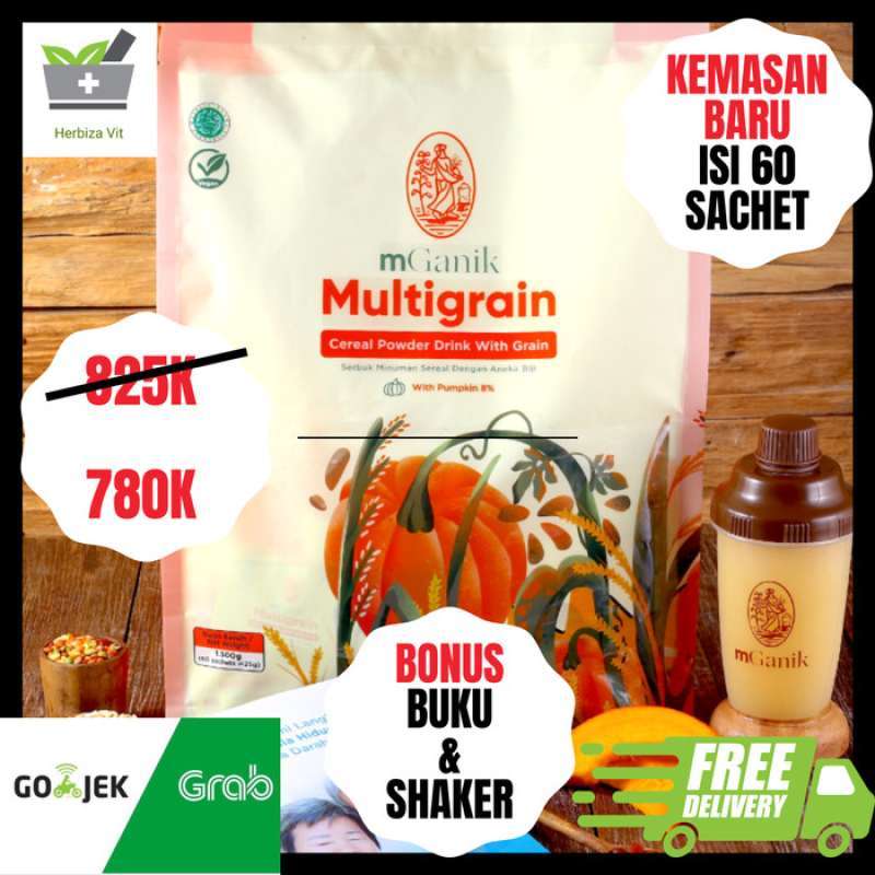 Promo Paket 1 Bulan Mganik Multigrain 3 Box 60 Sachet Obat Diabetes ...
