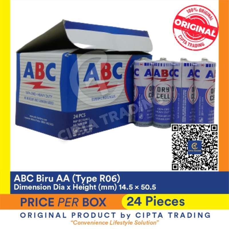 Jual Battery - Abc Biru - Aa (1 Box = 24 Pieces) Di Seller Winterr Shop ...