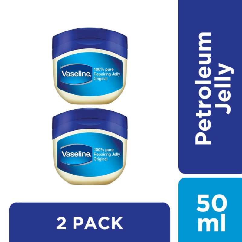 Promo Vaseline Petroleum Jelly Original 50Ml Twin Pack Diskon 23% di ...