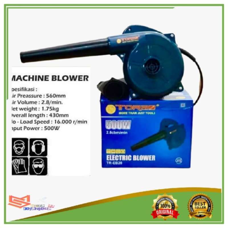 Promo Mesin Tiup Angin Electric Blower Tangan Listrik Tora 500 Watt Tr Eb28 Diskon 33% di Seller ...