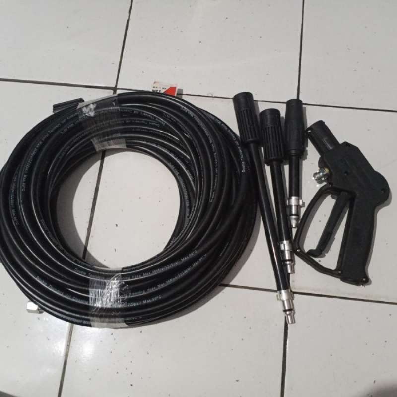 Jual Paket Selang High Pressure Jet Cleaner 25 Meter Plus Gun Stik Set ...