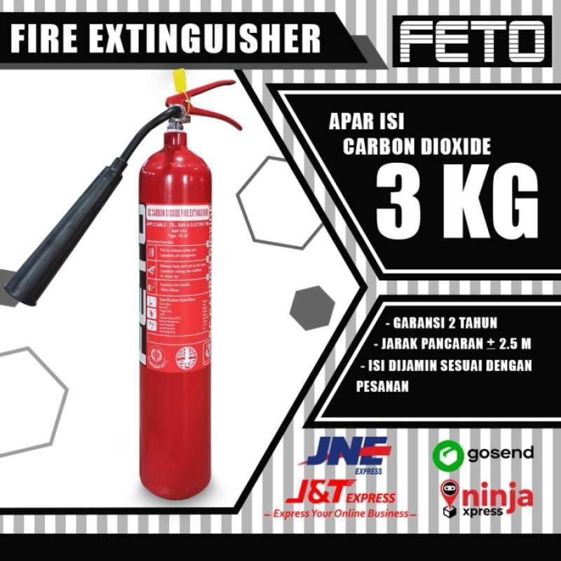 Promo Alat Pemadam Kebakaran (Apar) Co2 3Kg - Feto Diskon 23% di Seller ...