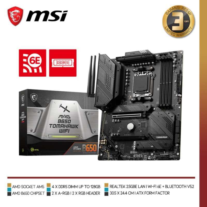 Promo MSI MAG B650 TOMAHAWK WIFI | Motherboard AMD B650 Ryzen AM5 ...