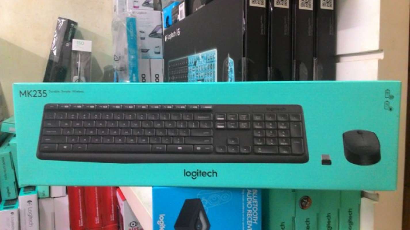 Jual Logitech MK235 Wireless Keyboard and Mouse Combo - Black di Seller ...