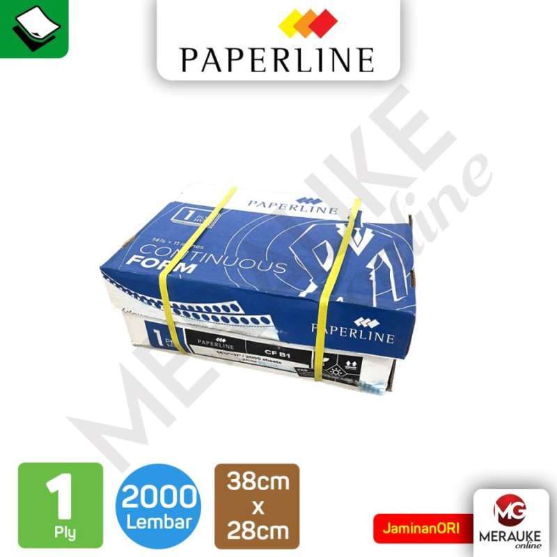 Jual Continuous Form Besar Paperline 1 Ply B1 Putih (2000 lembar per ...