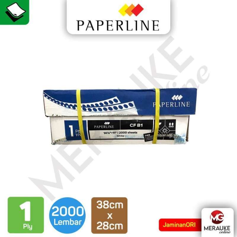 Jual Continuous Form Besar Paperline 1 Ply B1 Putih (2000 lembar per ...