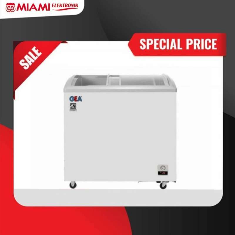 Promo Freezer Sliding Curve Glass Door Gea SD213 / Chest Freezer Gea SD 213 Diskon 23% di Seller ...