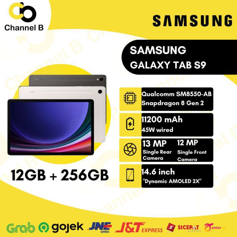 Jual Samsung Galaxy Tab S9 (5G) [ 12GB / 256GB ] Smartphone - Garansi Resmi di Seller Channel B ...