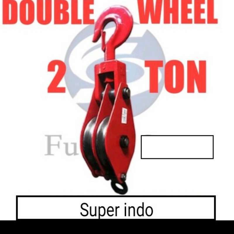 Promo Double Wheel Pulley 2 Ton / Katrol 2 Ton Diskon 23% Di Seller ...