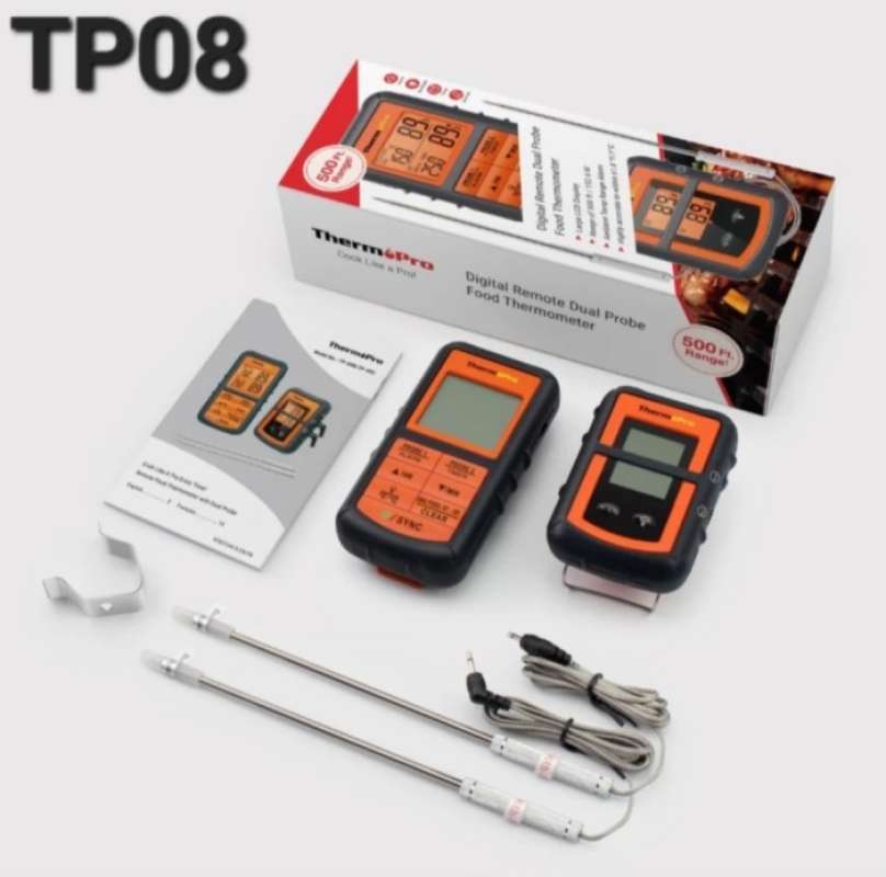 Promo Thermopro Tp08 150M Remote Wireless Kitchen Thermometer Dual Probe Diskon 12% di Seller ...